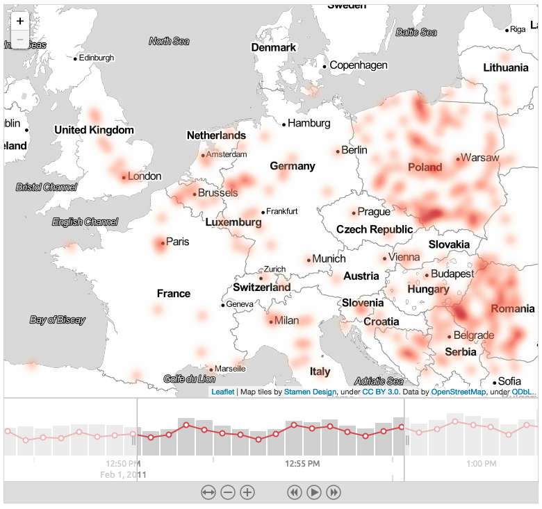 Botnet activity | SecViz